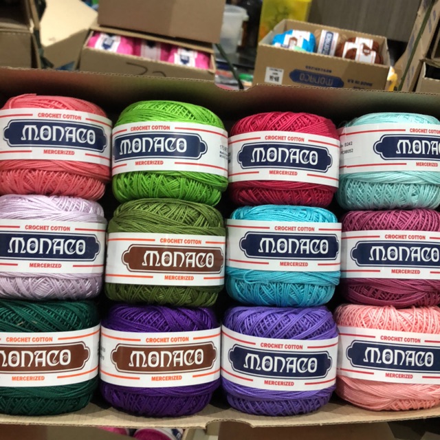 Monaco Cotton Crochet Yarn 3ply | Shopee Philippines