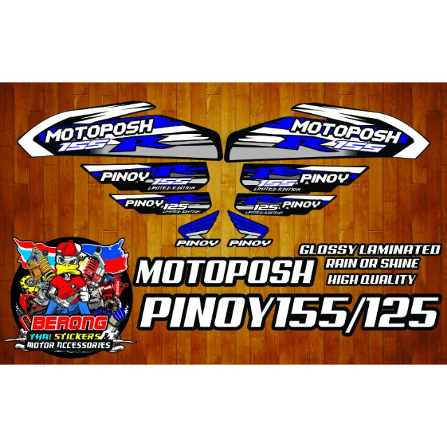 Motoposh Pinoy 125/155 Decals | Shopee Philippines