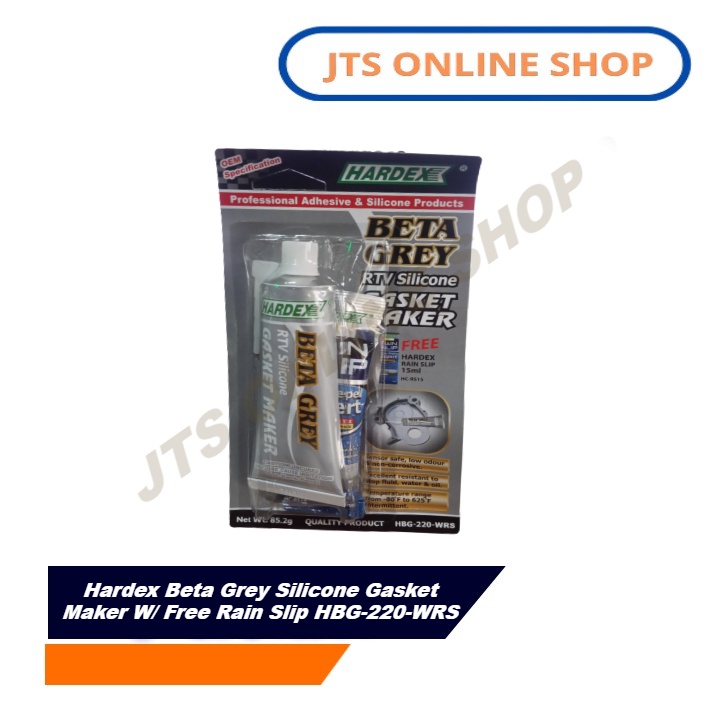 Hardex Beta Grey Silicone Gasket Maker W/ Free Rain Slip HBG-220-WRS ...