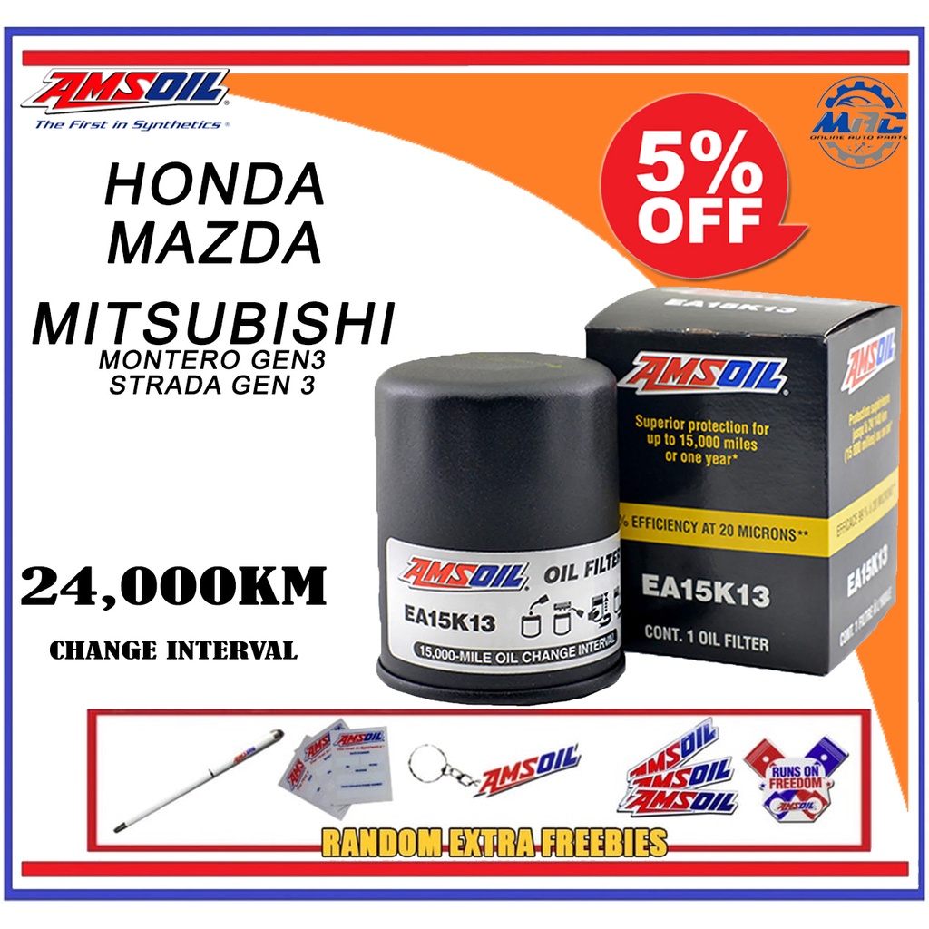 Amsoil Oil filter EA15k13 / VIC C415 up to 15,000 mile or 24,000 km ...