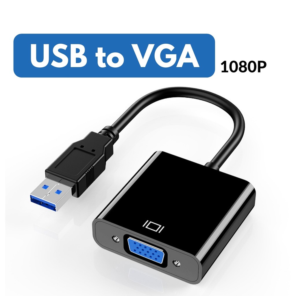 USB 3.0 to VGA Adapter USB to VGA Video Graphic Card Display External ...
