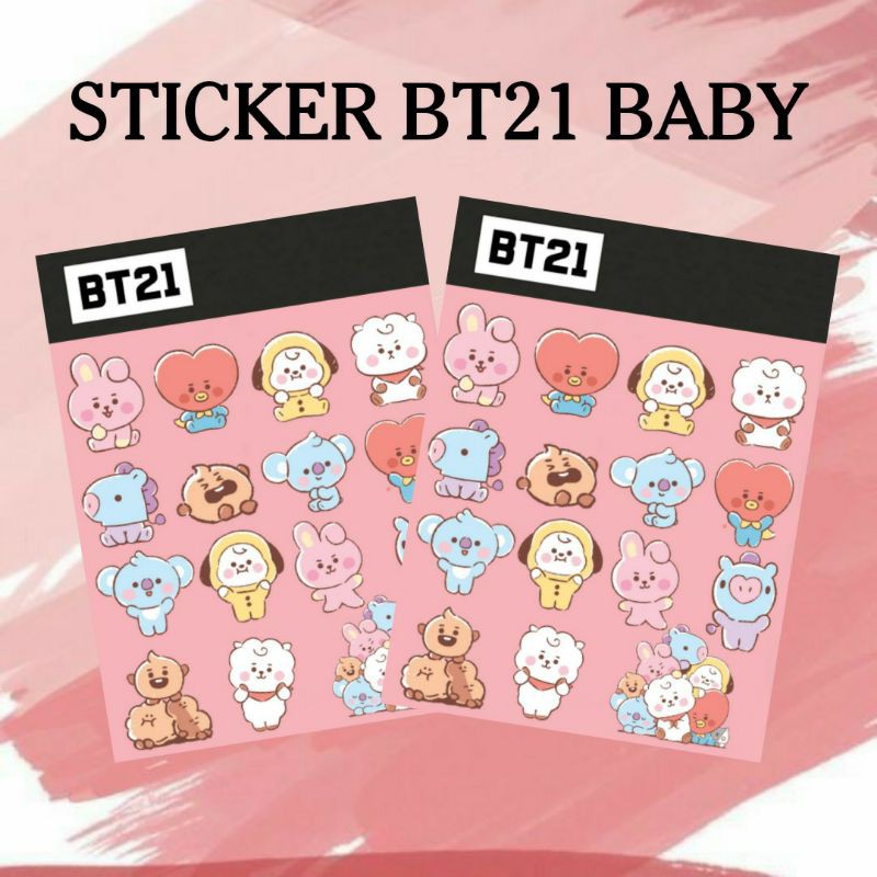 Sticker BT21 BABY SET || Cute Stickers | Shopee Philippines