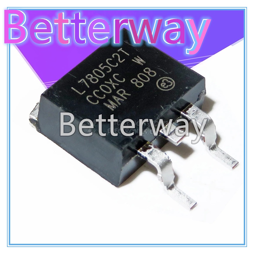 10PCS 7805 SMD three-terminal regulator L7805 TO-263 (D2PAK) original ...