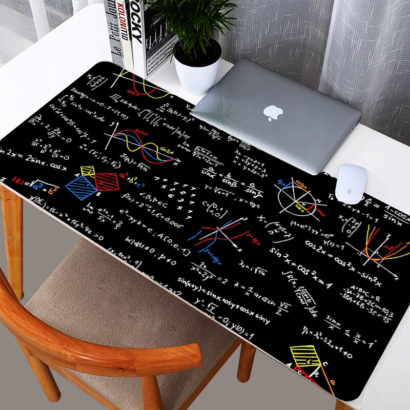 Laptop Mouse Pad Math Formula Design Keyboard Mat Large Extended Mouse ...