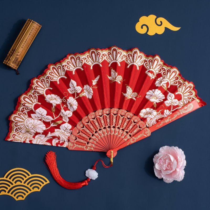 Xiyan Chinese Style Ancient Fan Cheongsam Ladies Folding Dance Props ...