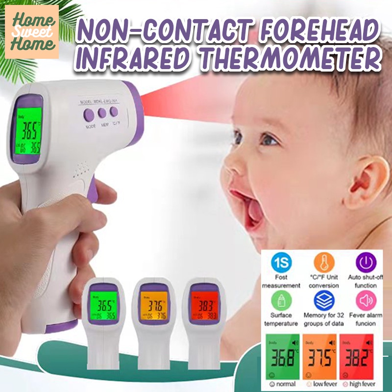 COD Non-Contact Infrared Electronic Thermometer Digital Liquid Crystal ...