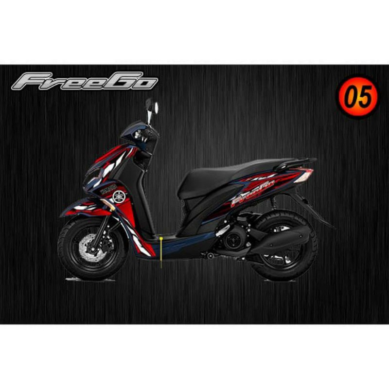 Sticker Striping Decal Yamaha FREEGO 125 Semifullbody Variation ARS01 ...