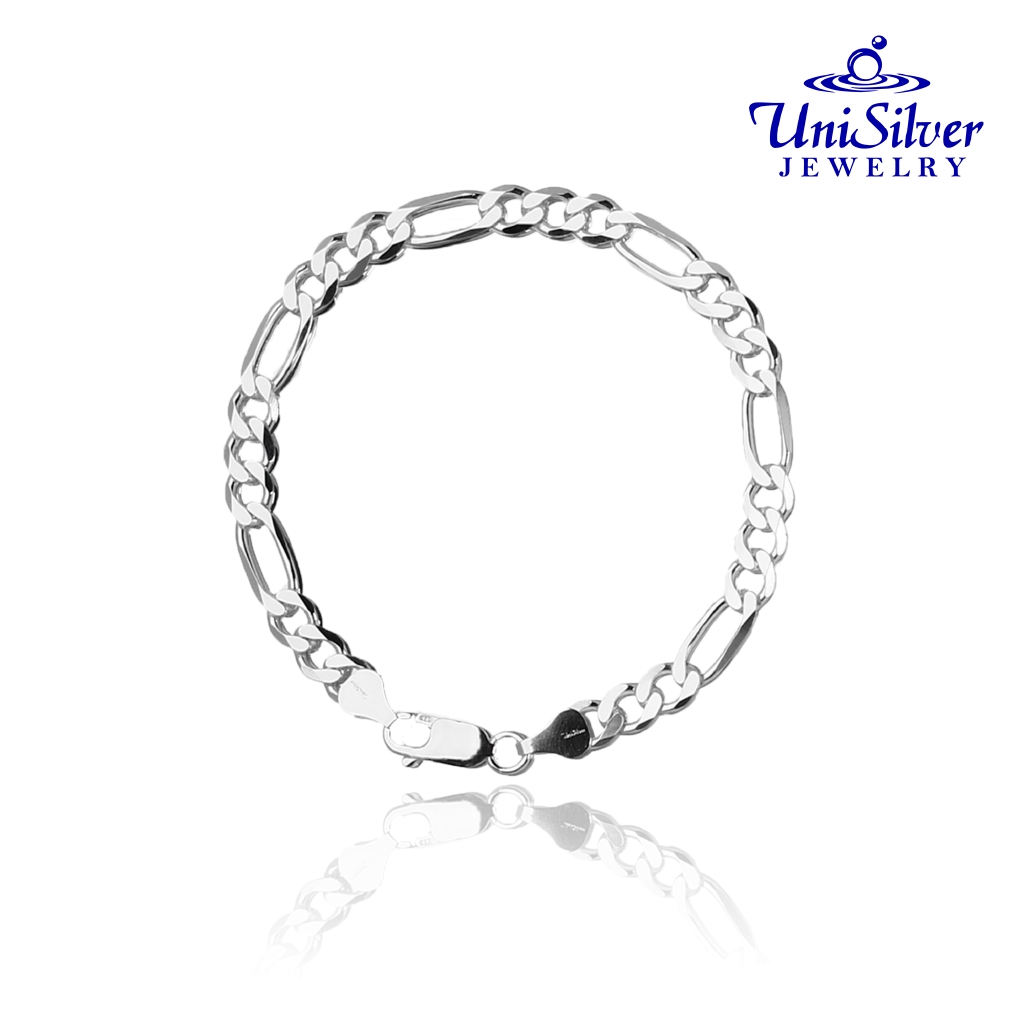 Unisilver 925 Sterling Men's Bracelet MBH23 (1361) | Shopee Philippines