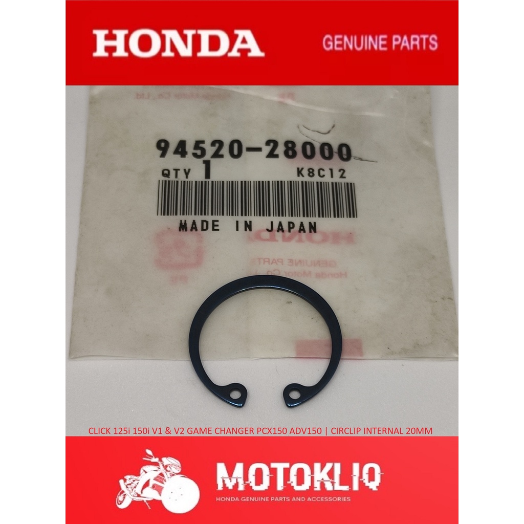 MK - GENUINE HONDA CLICK 125i 150i V1 & V2 PCX150 ADV150 | CIRCLIP ...