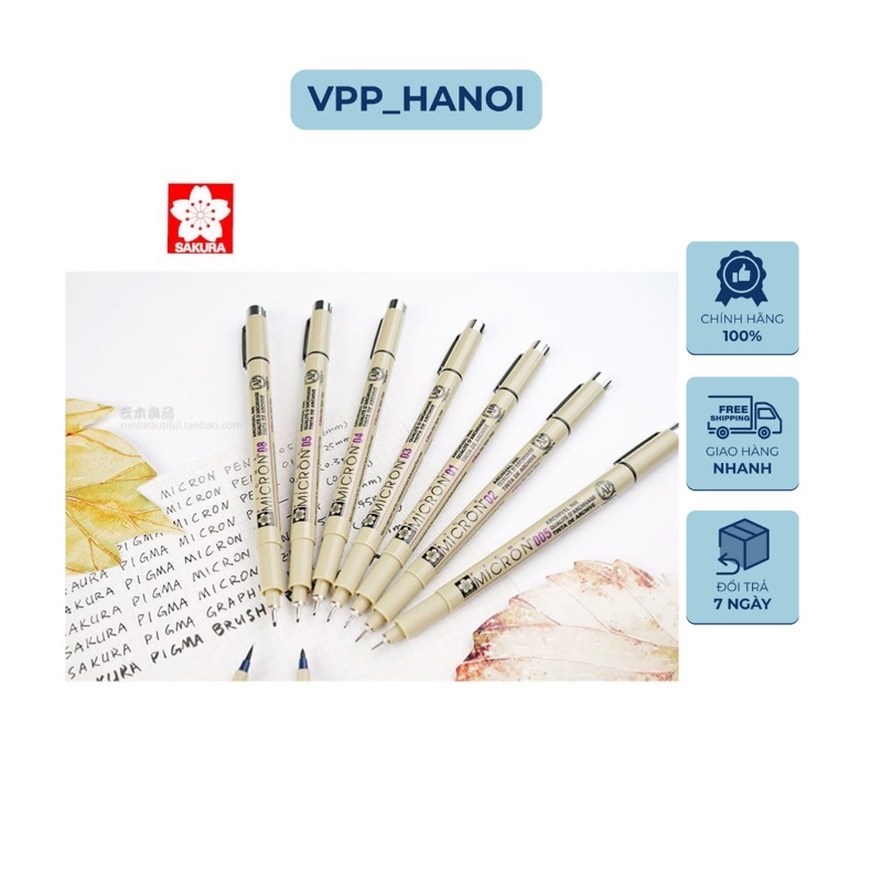 [GENUINE] Sakura Pigma Micron black waterproof fine Line pen | Shopee ...