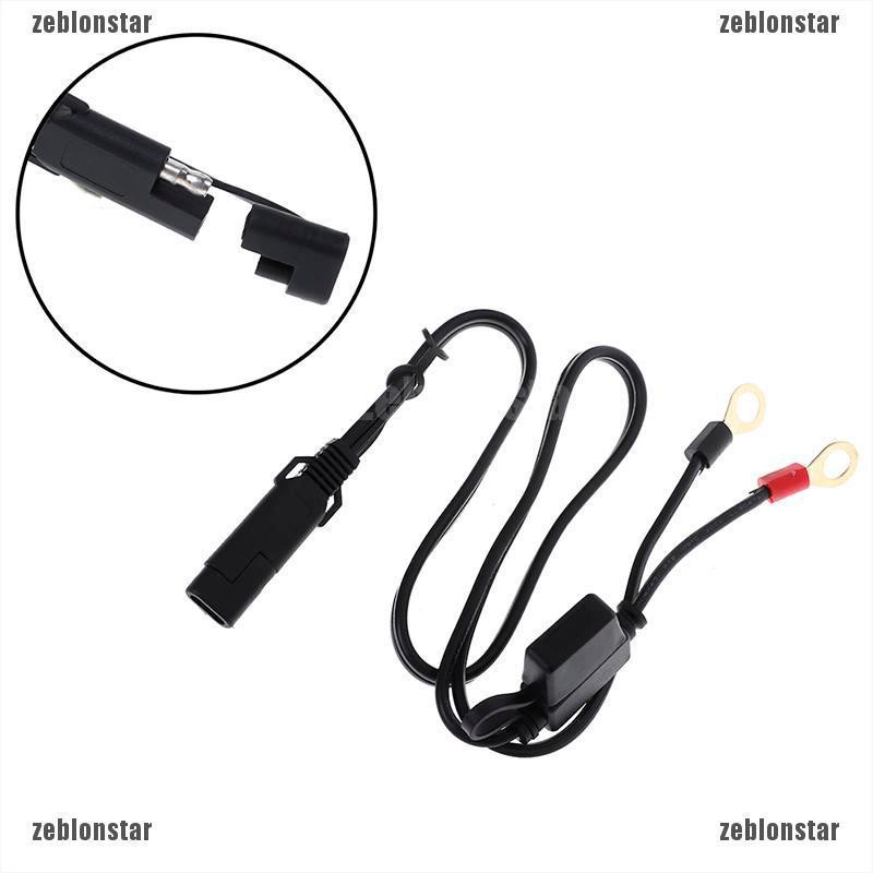 Zstar Motorcycle battery terminal ring connector harness 12v charger Y ...