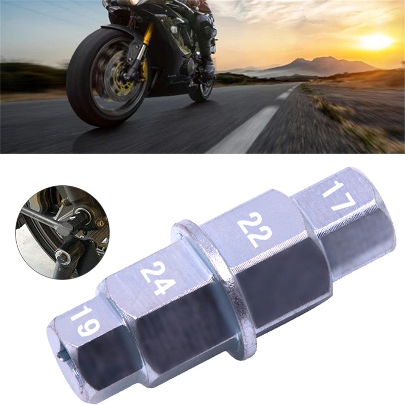 Motorcycle Hex Allen Key Front Wheel Hub Axle Spindle Wrench 17mm 19mm ...