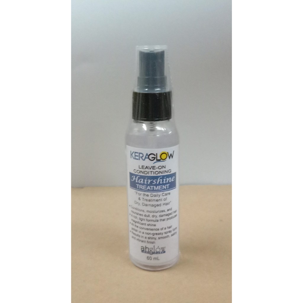 100% Authentic KERAGLOW LEAVE-ON CONDITIONING HAIRSHINE 60ML | Shopee ...