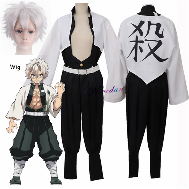 `Anime Demon Slayer Cosplay Costume Kimetsu No Yaiba Sanemi Shinazugawa ...