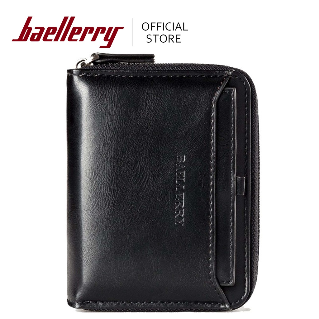 Baellerry Short Wallet Top Quality Leather Multi Function Card Holder ...