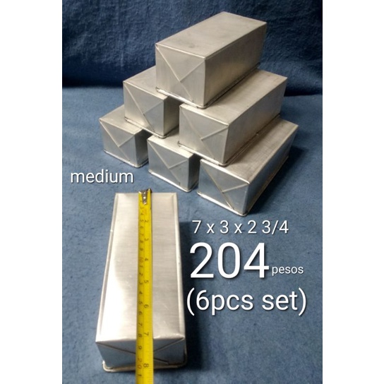 loaf pan (6pcs per sizes) loaf bread pan / loaf tray / bread cake ...