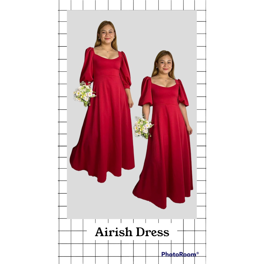Airish Floorlength Neoprene Long Dress | Shopee Philippines