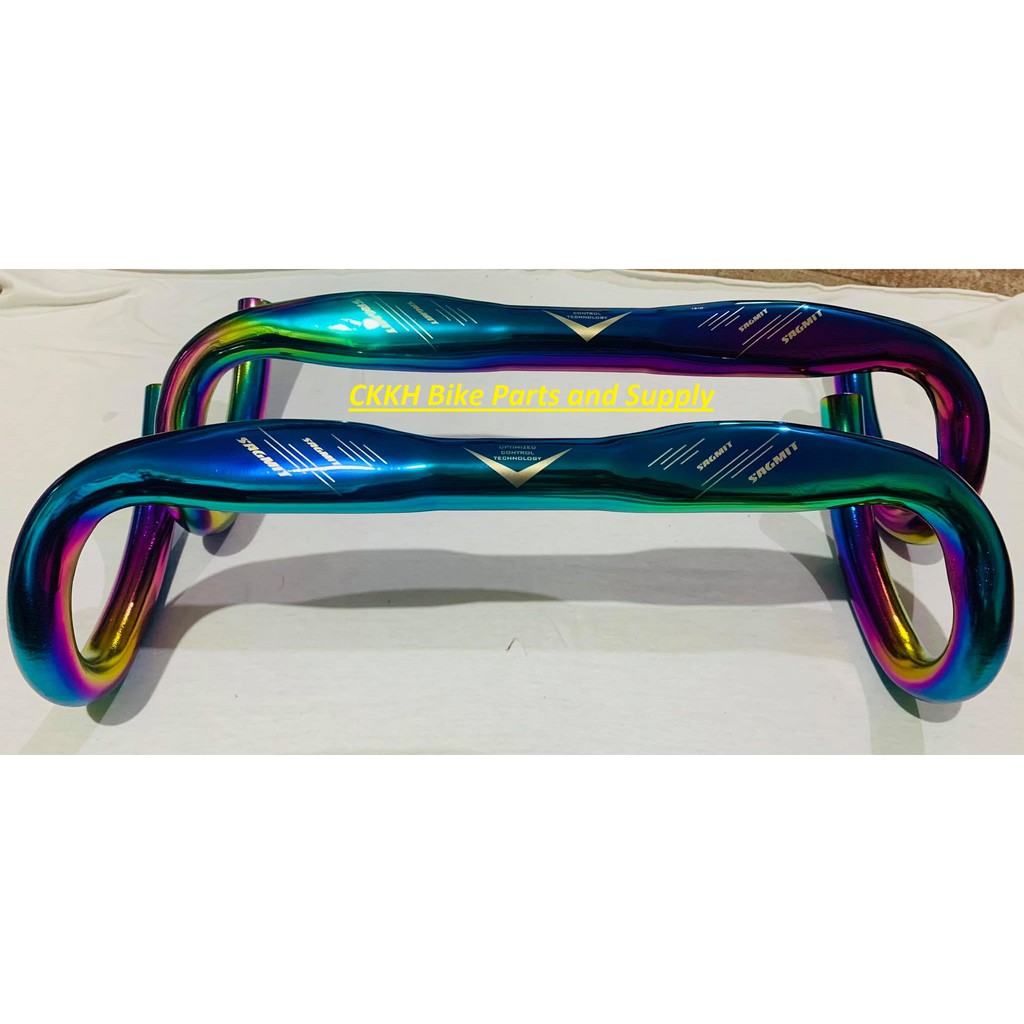 SAGMIT MAGICIAN OIL SLICK DROP BAR ROAD BIKE / HANDLE BAR MTB, STEM ...