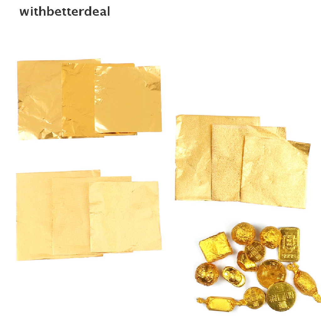 Withbetter 100pcs Candy Paper Aluminum Foil Paper Candy Chocolate ...