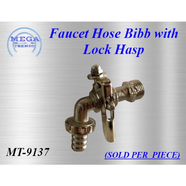 MT-9137 1pcs Faucet Hose Bibb With Lock Hasp | Shopee Philippines