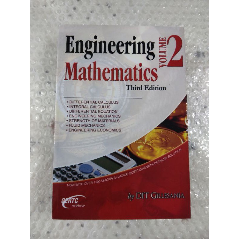 Engineering Mathematics volume 2 By Gillesania | Shopee Philippines