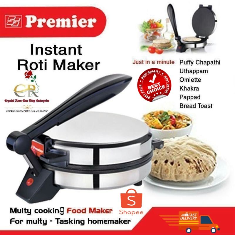 Premier Instant Roti/Chapati Maker PRM-01 (Non-Stick) + | Shopee ...
