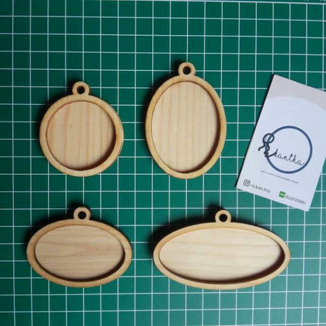 KAYU Dutch Teak Wood Mini hoop Shell Single Series for DIY embroidery ...