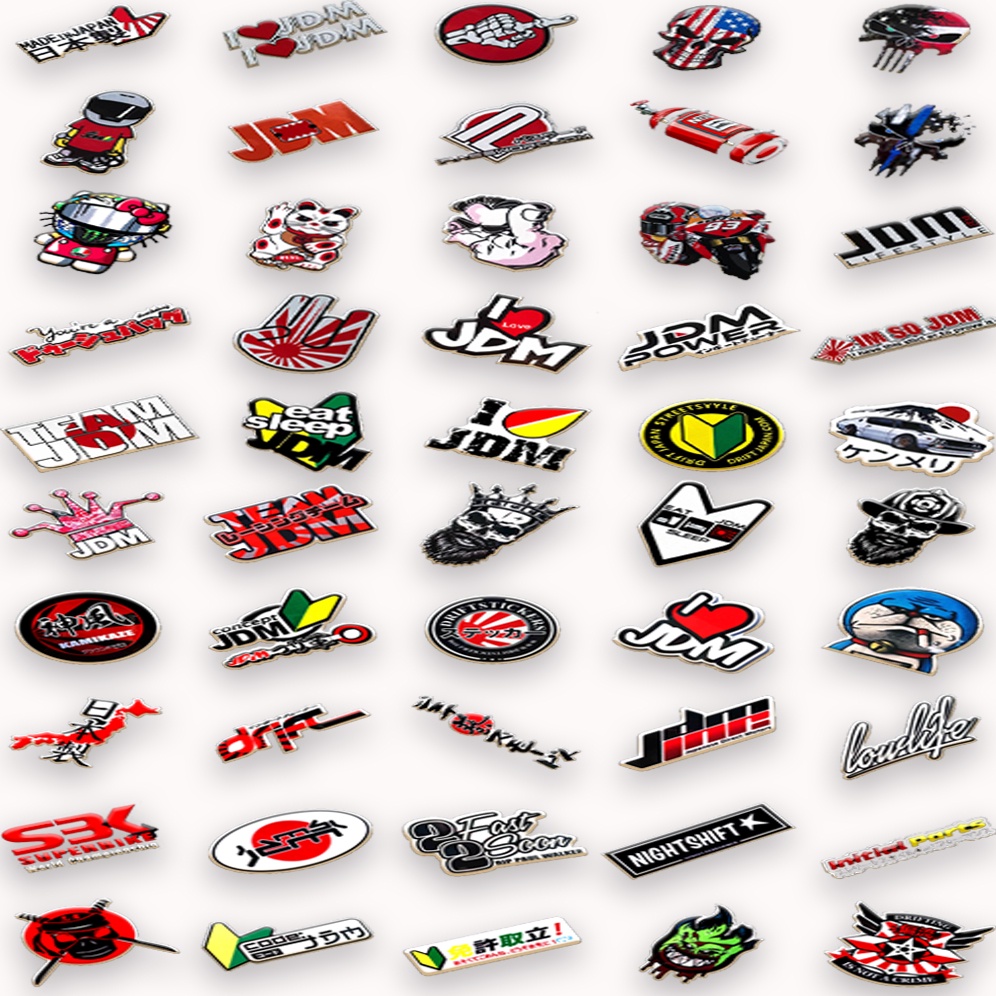 JDM new design high-quality fashion car stickers JDM reflective decals ...