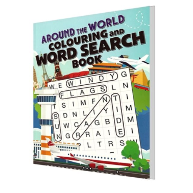 COLORING & WORD SEARCH BOOK - AROUND THE WORLD | Shopee Philippines