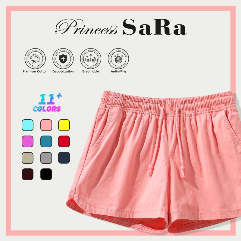 PRINCESS SARA Short Women Dolphin Shorts For Woman Plain Drawsting ...