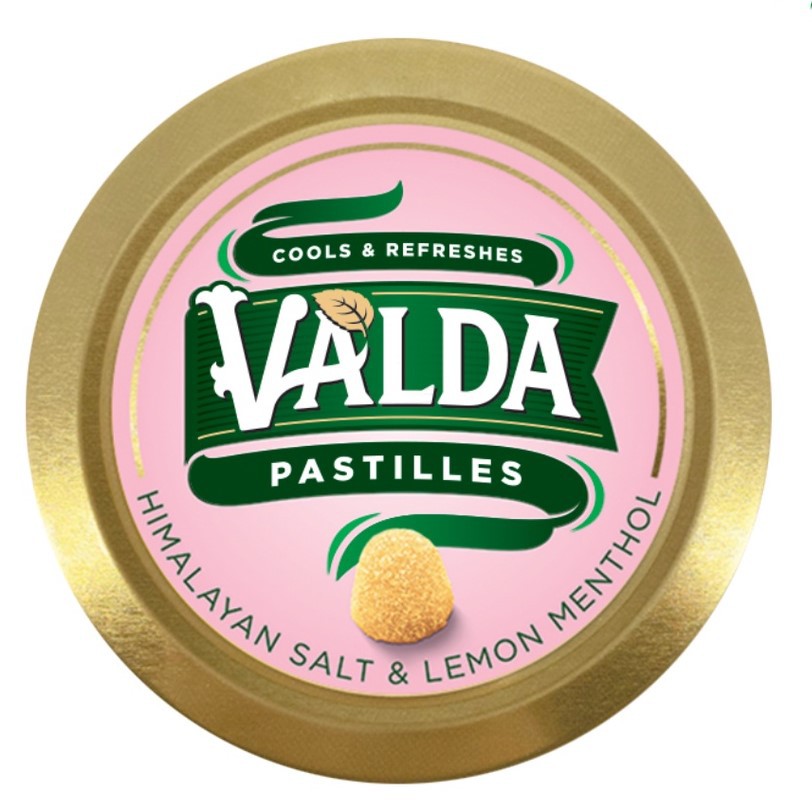 Valda Pastilles Himalayan Salt and Lemon Menthol 50g | Shopee Philippines