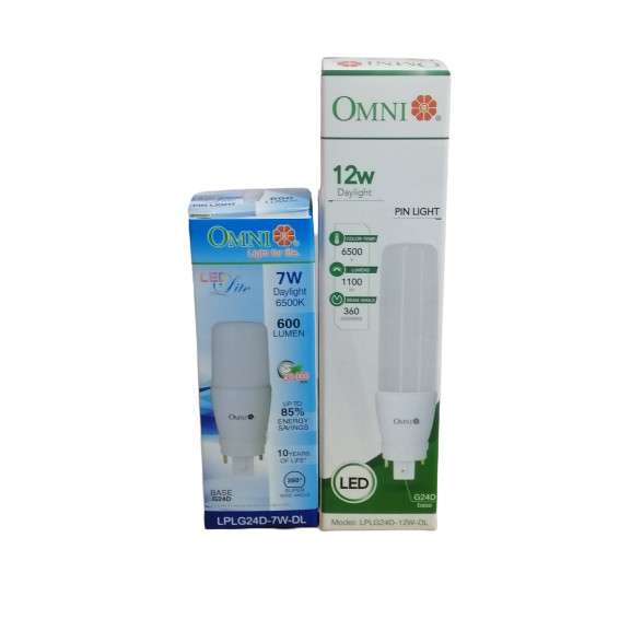 Omni LED Pin Lamp Daylight E27/G24D | Shopee Philippines