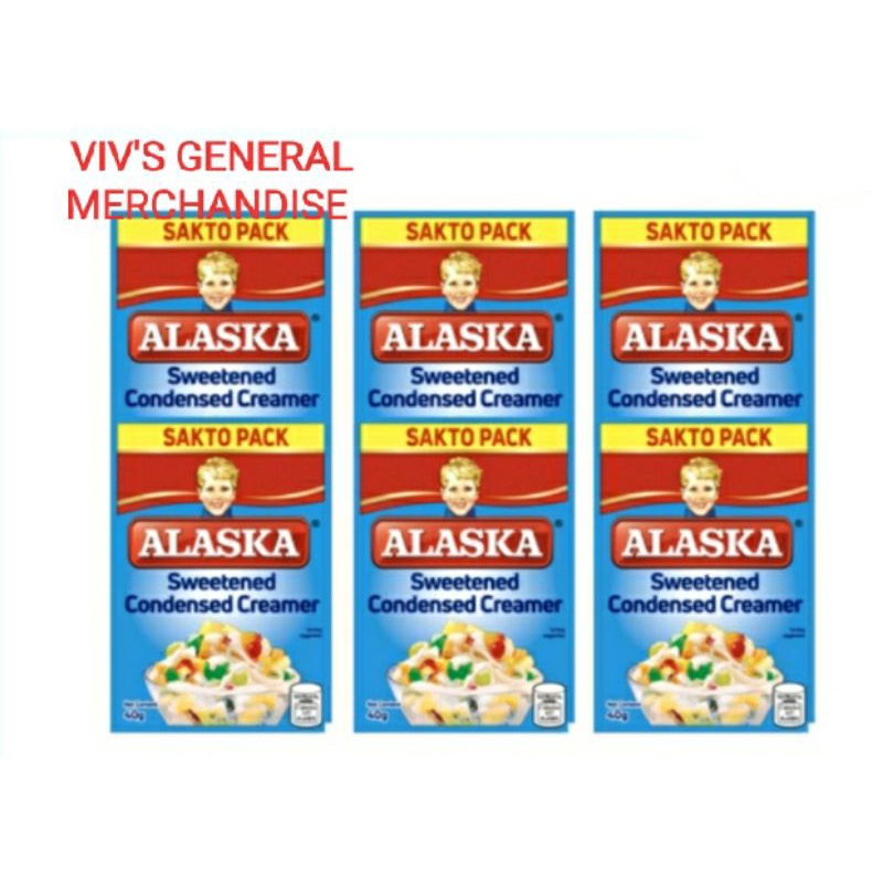 Alaska Sweetened Condensed Creamer Sakto Pack ( 40g x 6 sachets ...