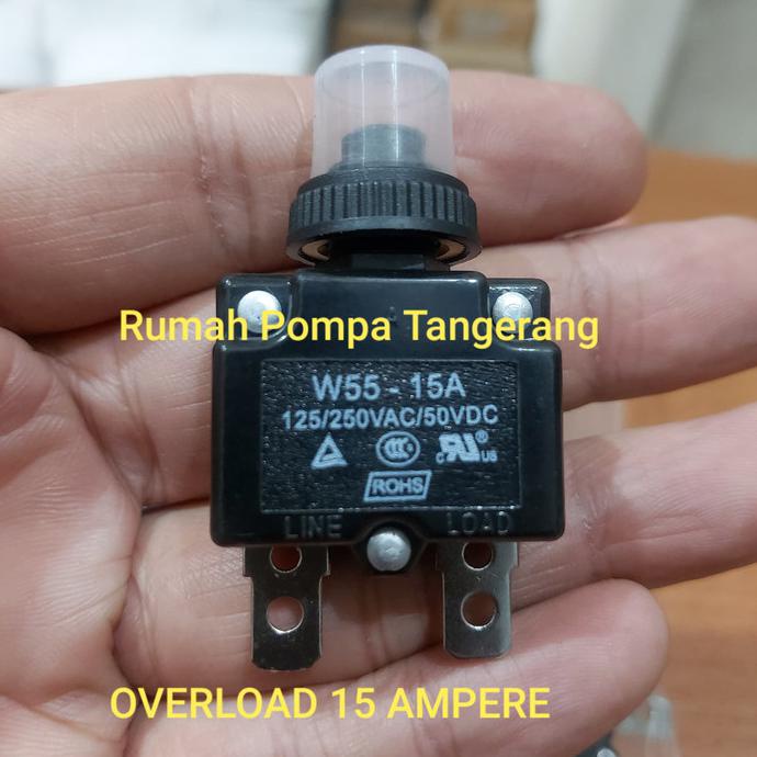 Overload switch protector 15 ampere Satellite Pump Spare Parts | Shopee ...