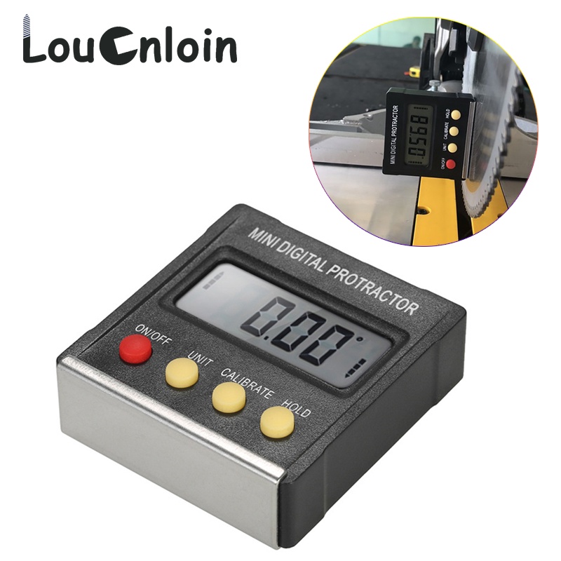 Mini Digital Protractor Inclinometer 360 Degree LCD Display Electronic ...