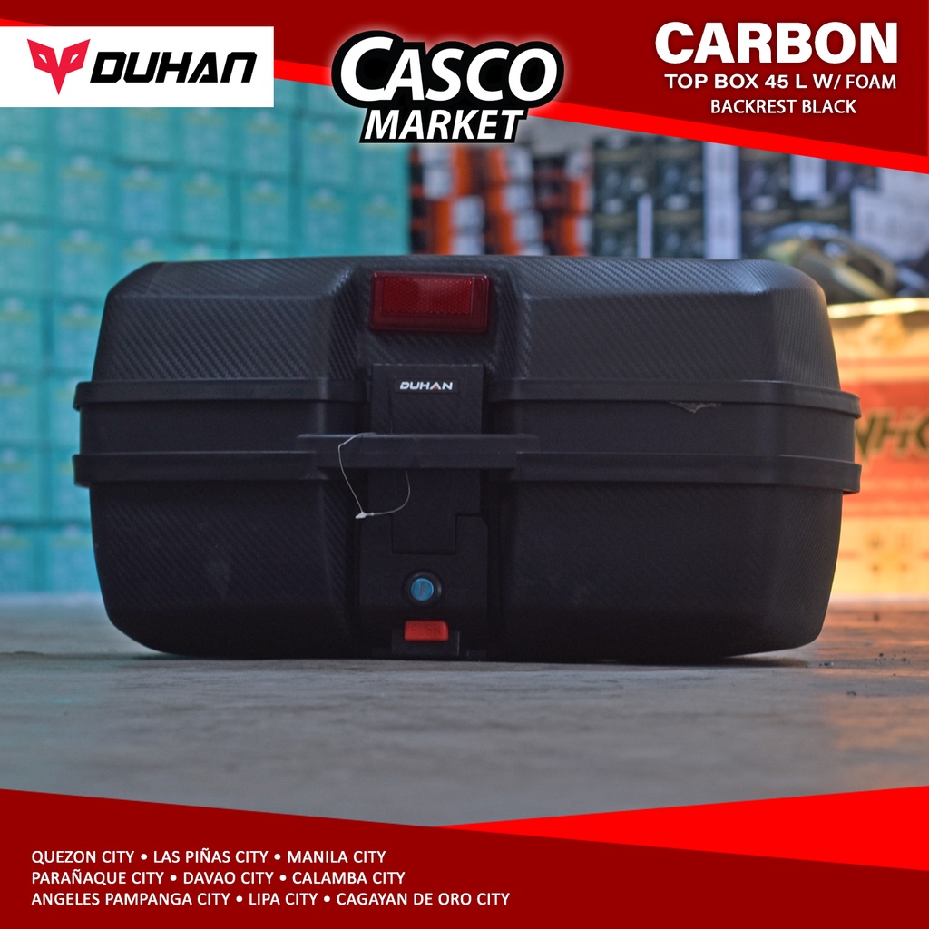 DUHAN TOP BOX 45 LITERS MOTORCYCLE LUGGAGE | Shopee Philippines