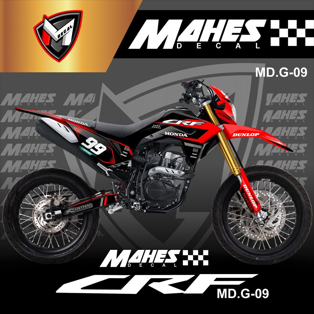 Decal Sticker CRF 150L Dekal Sticker Fullbody CRF 150L Graphic MD.G-09 ...