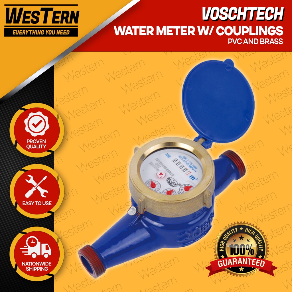 VOSCHTECH Water Meter (PVC AND BRASS) | Shopee Philippines