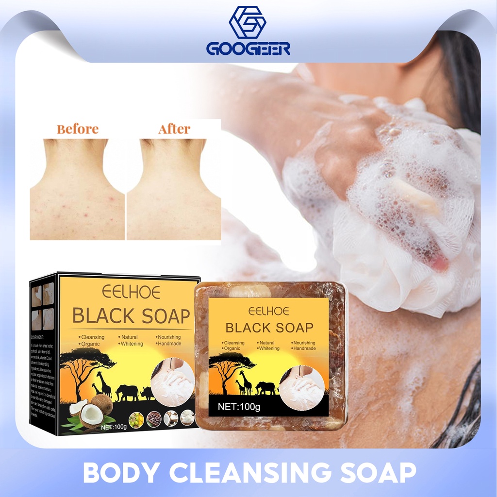 EELHOE Body Cleaning Black Soap Oil Control Removing Mites Relieving ...