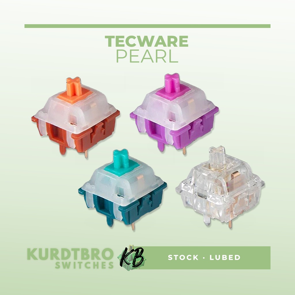Tecware Pearl Mechanical Switches (Stock and Manually Lubed) | Shopee ...