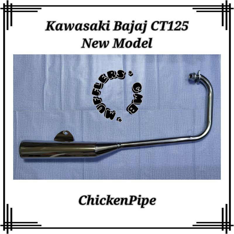 Kawasaki Bajaj CT125 - New Model - ChickenPipe - Stainless - Muffler ...