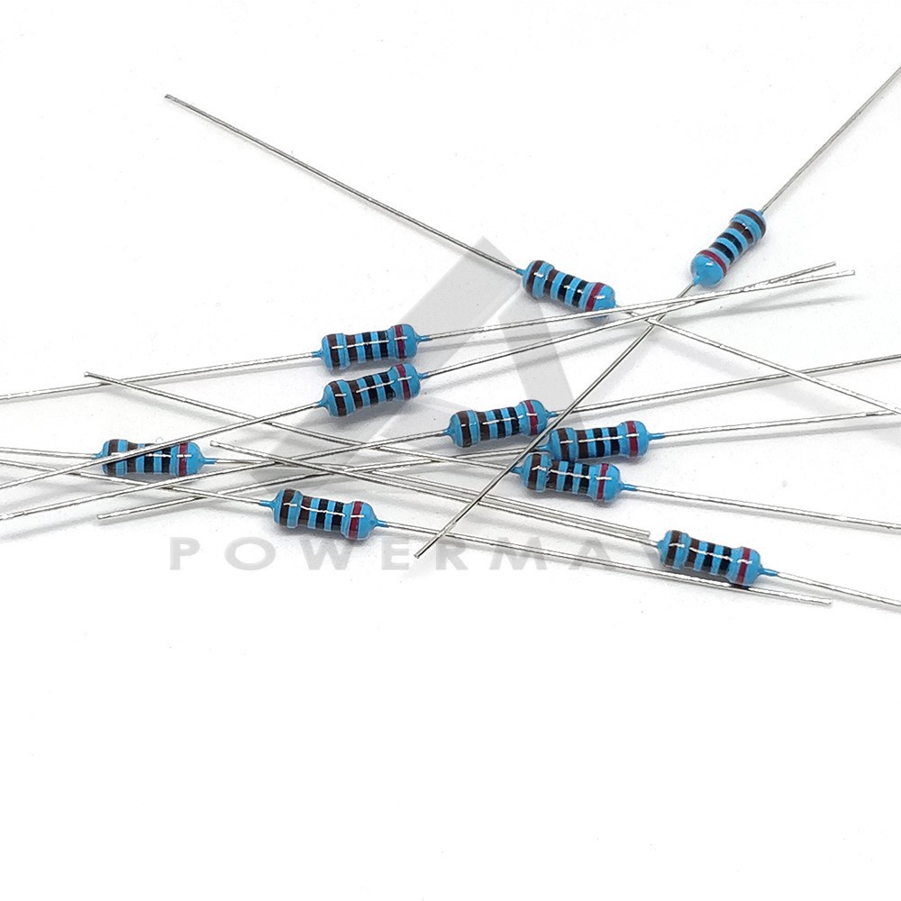 10pcs 2k ohms 5 band 1/4w Metal film resistor 1% ohm for pcb breadboard arduino uno mega nano ...