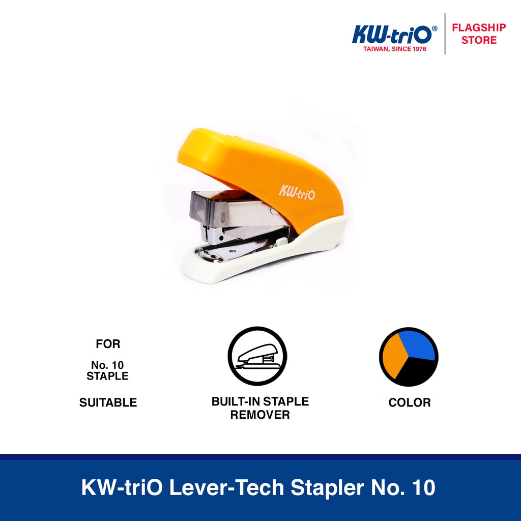 Kw-Trio Lever-Tech Stapler No. 10, [15185318] | Shopee Philippines