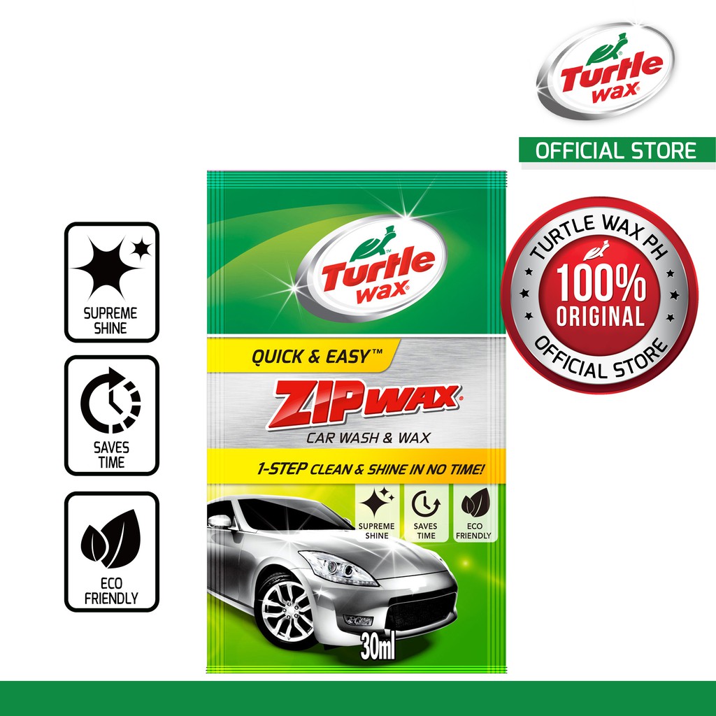Turtle Wax Quick & Easy Zip Wax Car Wash & Wax 30mL Sachet A2075 ...