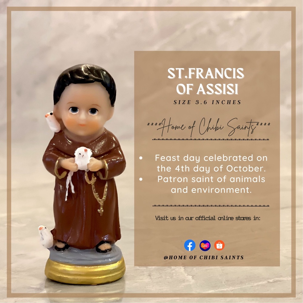Chibi Saint - St. Francis of Assisi | Shopee Philippines