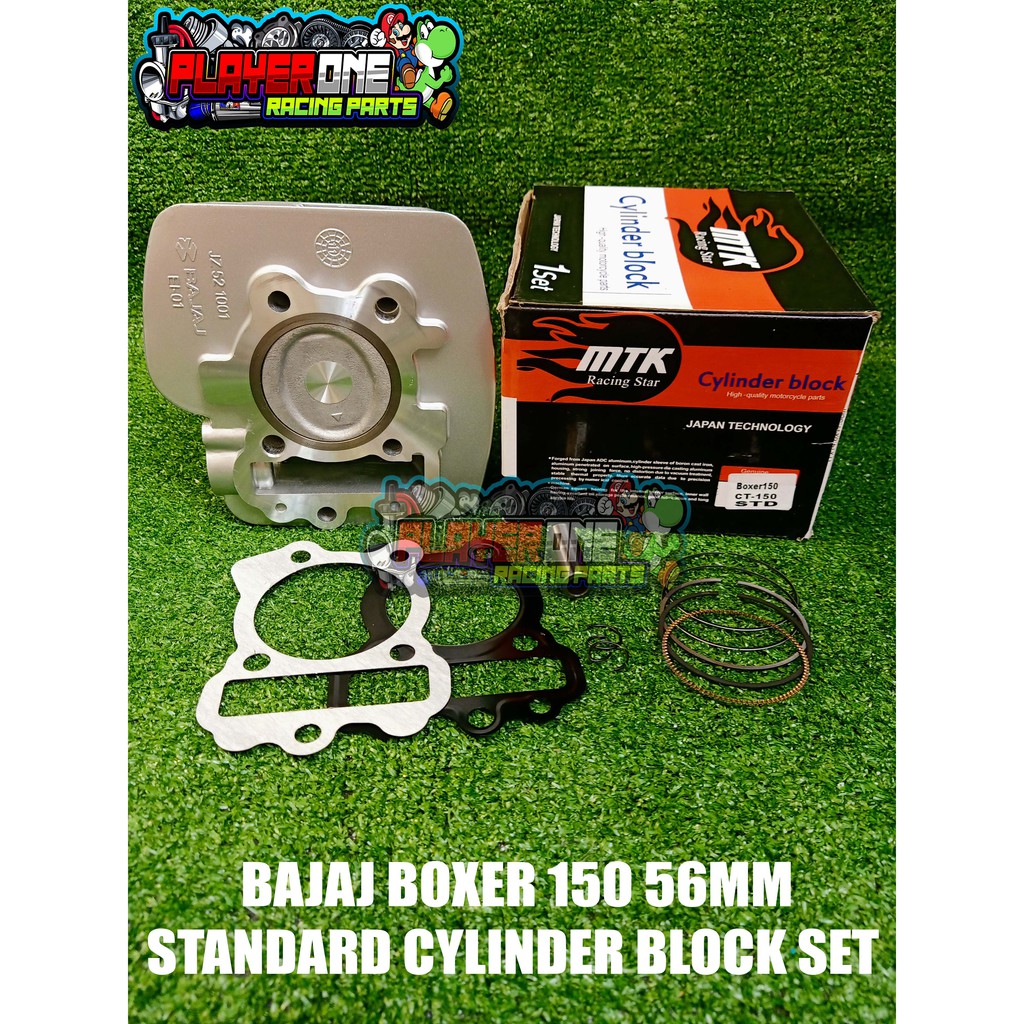 MTK BAJAJ BOXER 150 56MM STANDARD CYLINDER BLOCK SET | Shopee Philippines