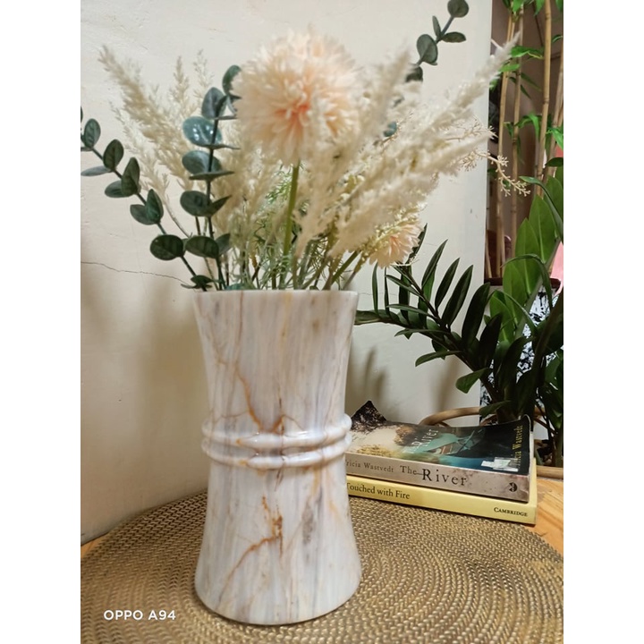 Marble Made Flower Vase Bamboo Inspired design from Romblon | Shopee ...