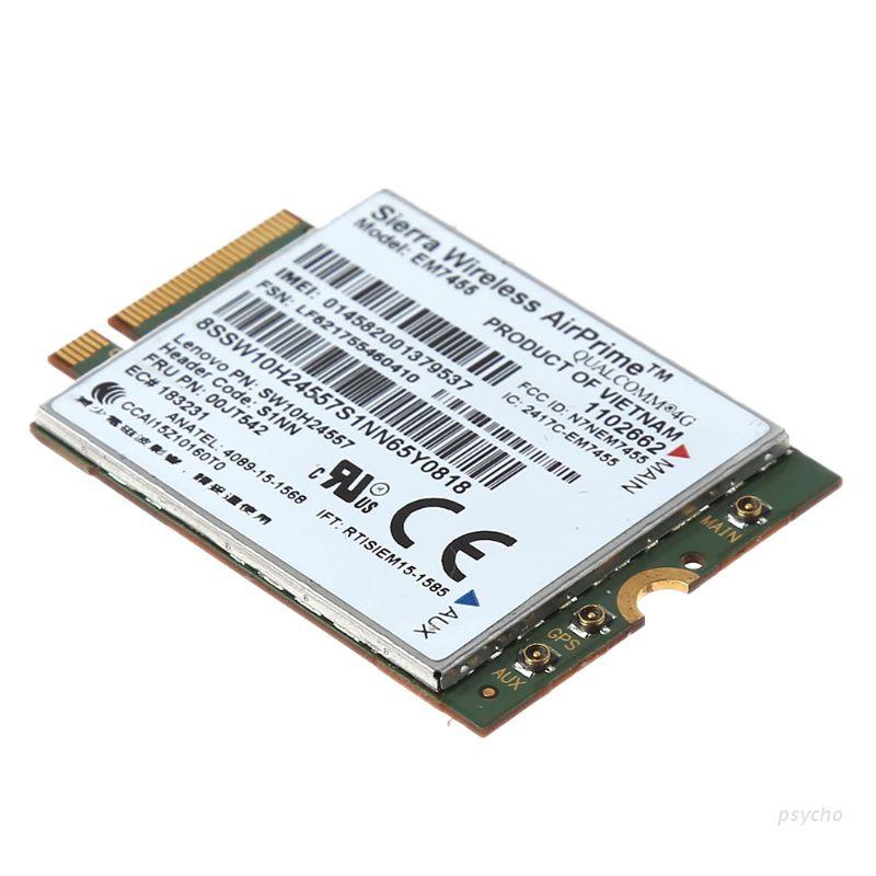 Psy EM7455 4G LTE WWAN Wireless Card Module FRU:S1NN 00JT542 00JT547 ...