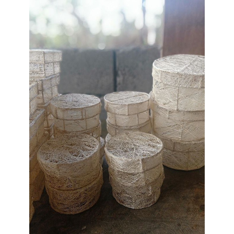 Round Abaca Box 4x4x2 inches for all occasions | Shopee Philippines