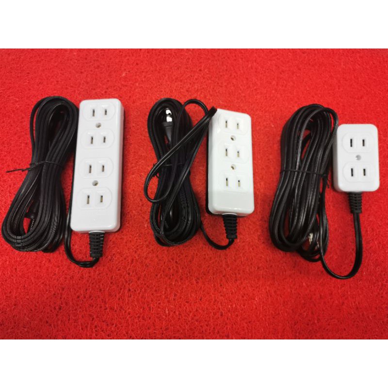 5 meter wire cord power socket wire extension 2-3-4 gang | Shopee ...